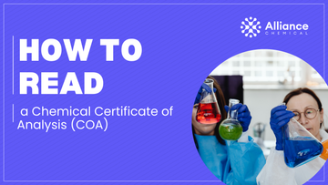 Certificate of Analysis (COA) for Every Alliance Chemical Product ...